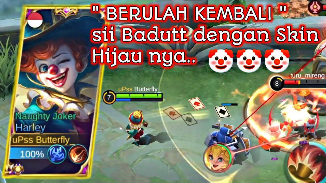 BERULAH KEMBALI, sih Badut Harley Dengan Skin Hijau nya - mobile ...