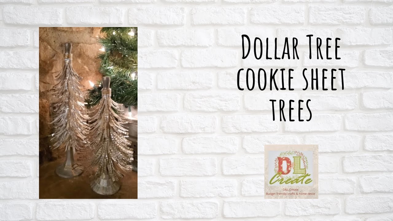 Dollar Tree cookie sheet trees - YouTube