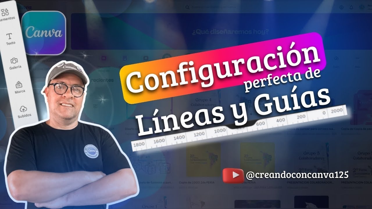 Configuración de líneas y guías en Canva - YouTube