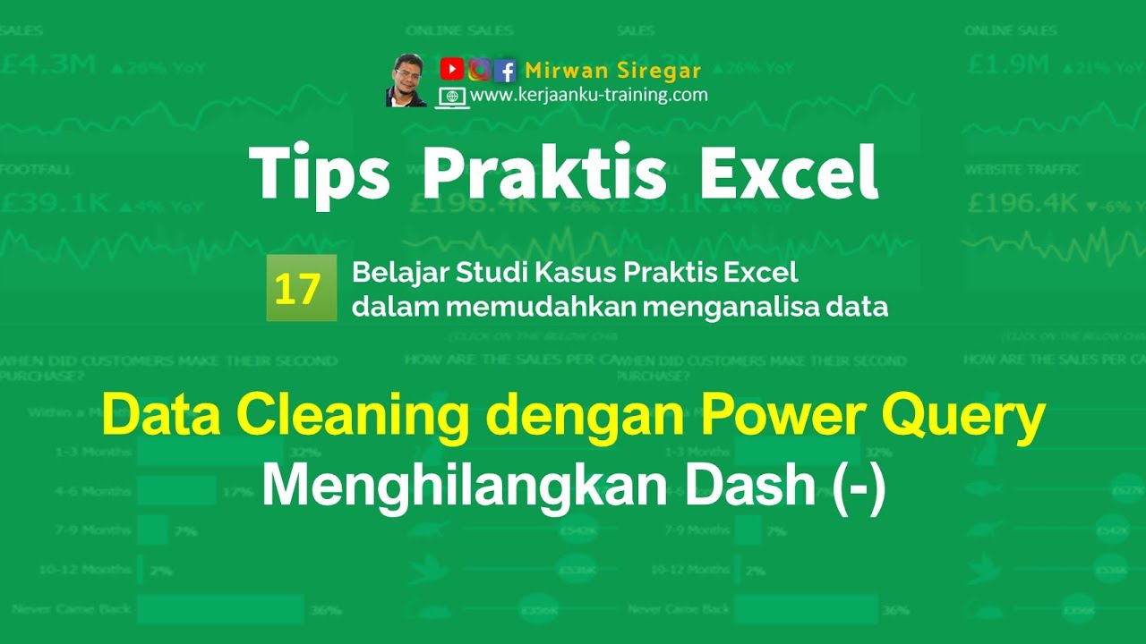 Data Cleaning dengan Power Query Menghilangkan Dash - YouTube