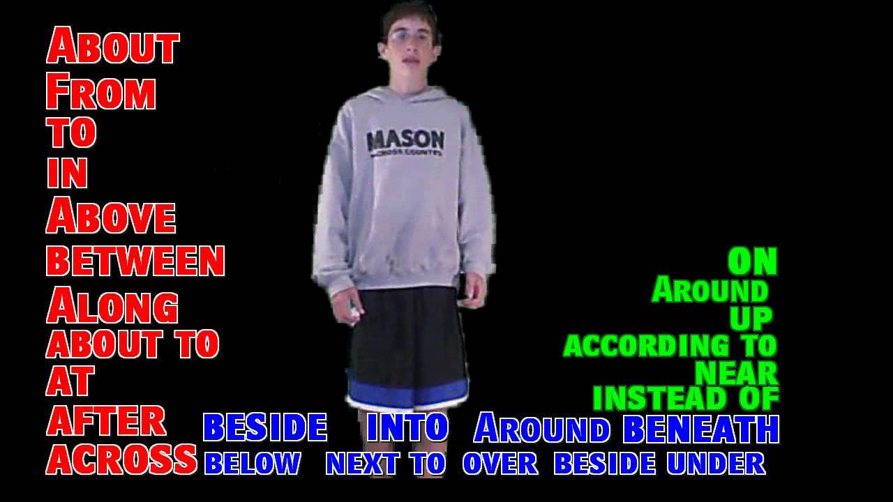The Prepositions Song (with Lyrics) - YouTube