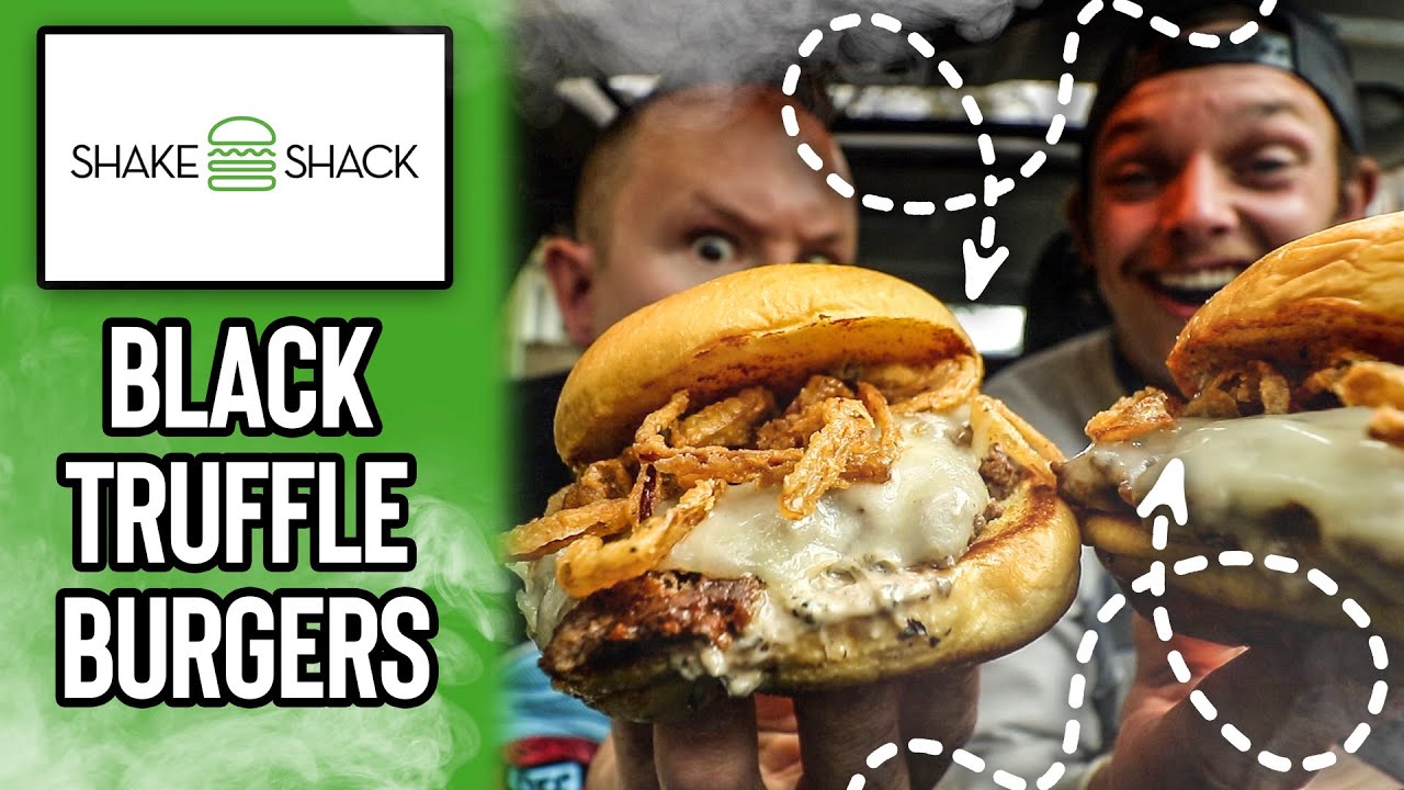 Eating Shake Shack's *NEW* Black Truffle Sauce Burgers 🍔 - YouTube