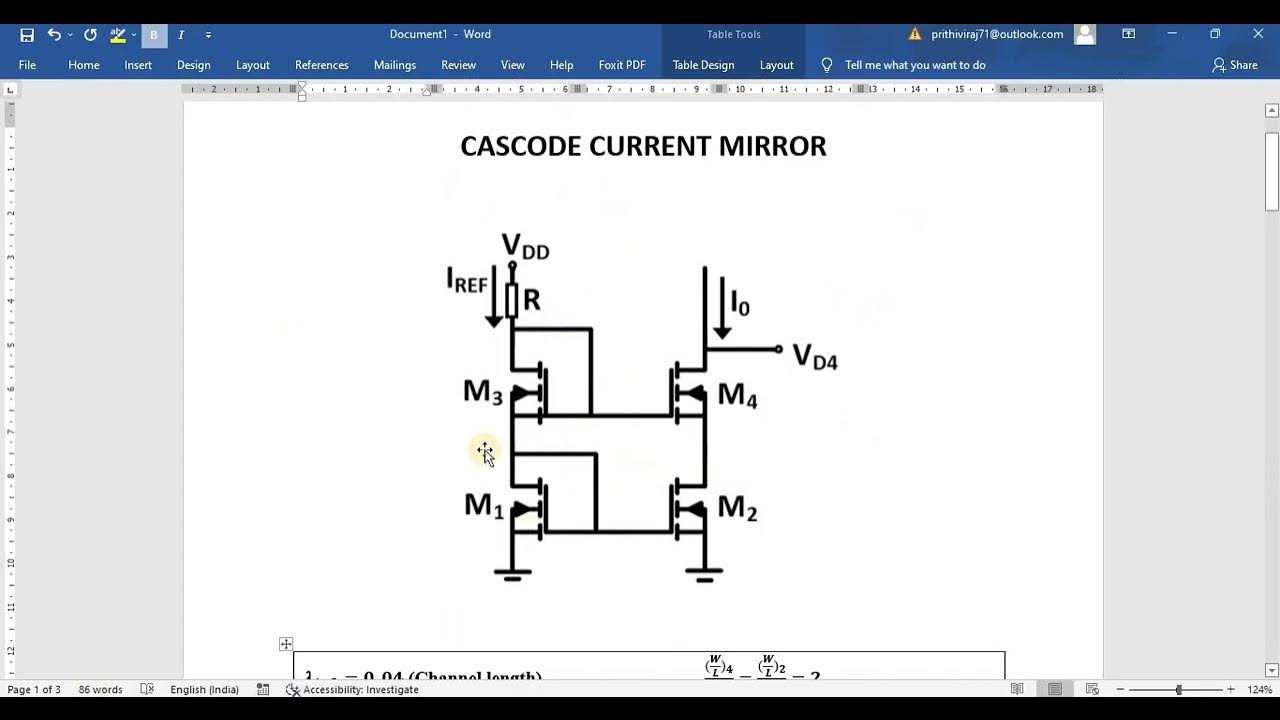 CASCODE CURRENT MIRROR USING LTSPICE - YouTube