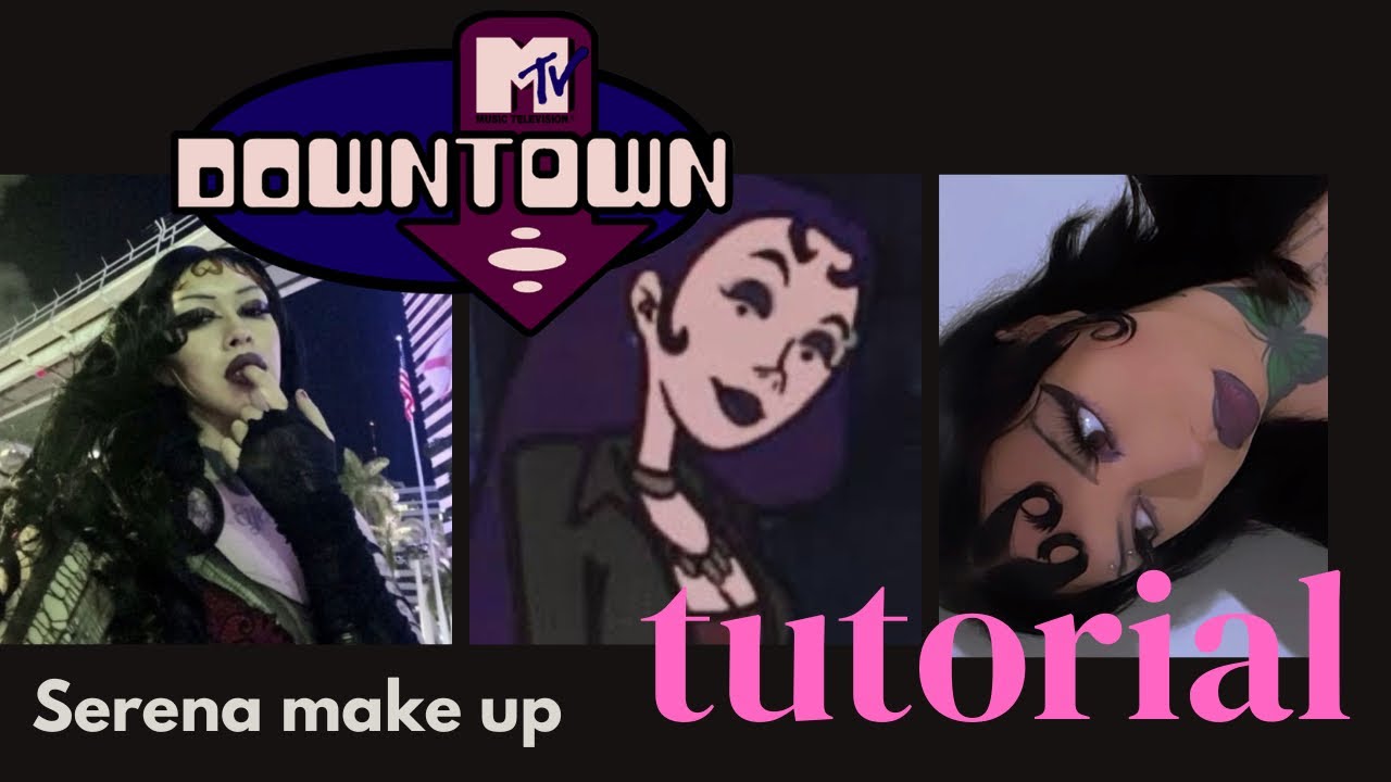Serena downtown inspired make up + Facts about MTV downtown 🖤 - YouTube