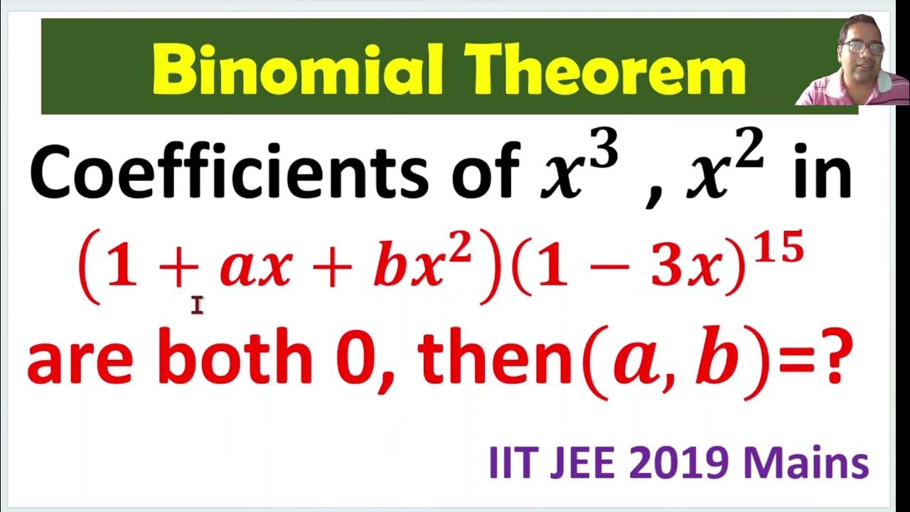 🌸Binomial theorem, find coefficients, IIT JEE previous year questions, maths techniques and ...