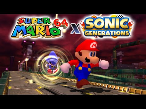 Super Mario 64 in Sonic Generations - Beating Metal Sonic - YouTube