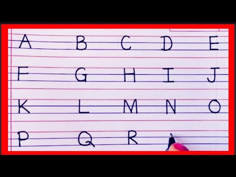 How to write Capital Letters/ABCD Alphabets/Capital Letters Abcd ...
