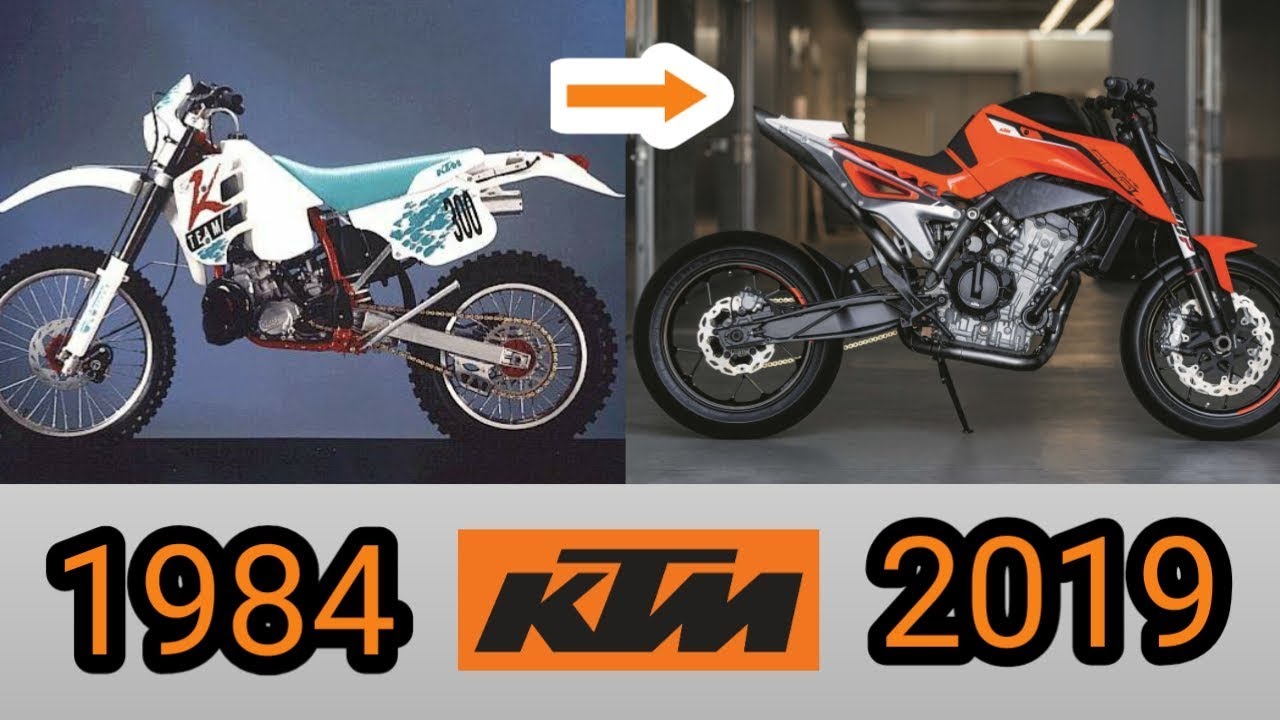Evolution of KTM Bikes [1984-2019] | minute - YouTube