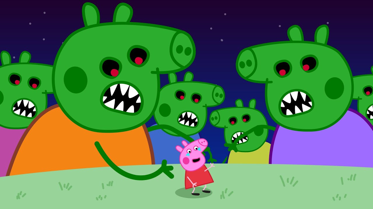 PEPPA PIG ZOMBIE APOCALYPSE , PEPPA SAVE IN THE FOREST - Peppa Pig ...