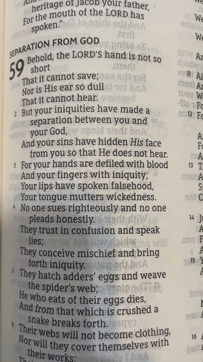Isaiah chapter 59:1-5 Holy Bible read aloud English version audio text - YouTube
