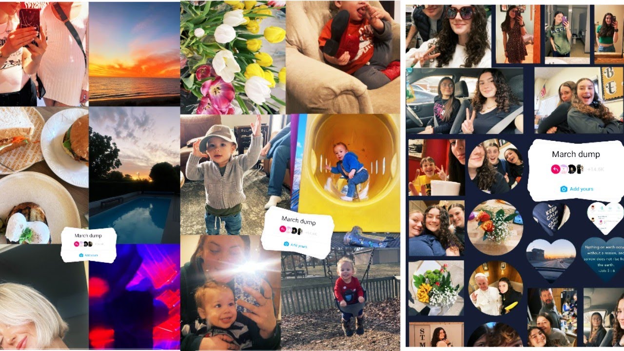 March Dump Instagram chain story | March dump add yours sticker ...