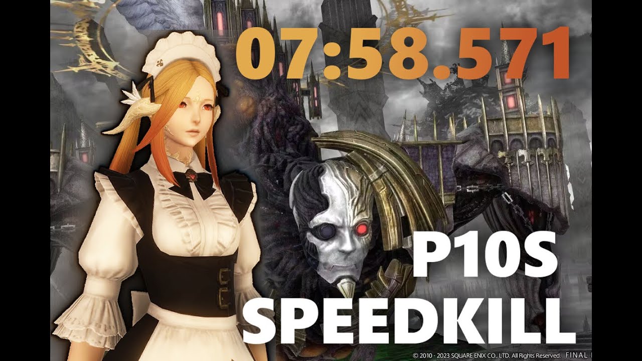 [FF14] 6.48 DNC P10S 07:58.571s Speedkill | status on - YouTube