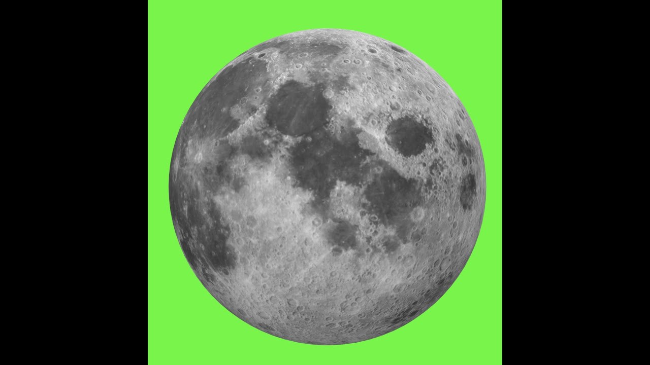 GREEN SCREEN MOON - YouTube
