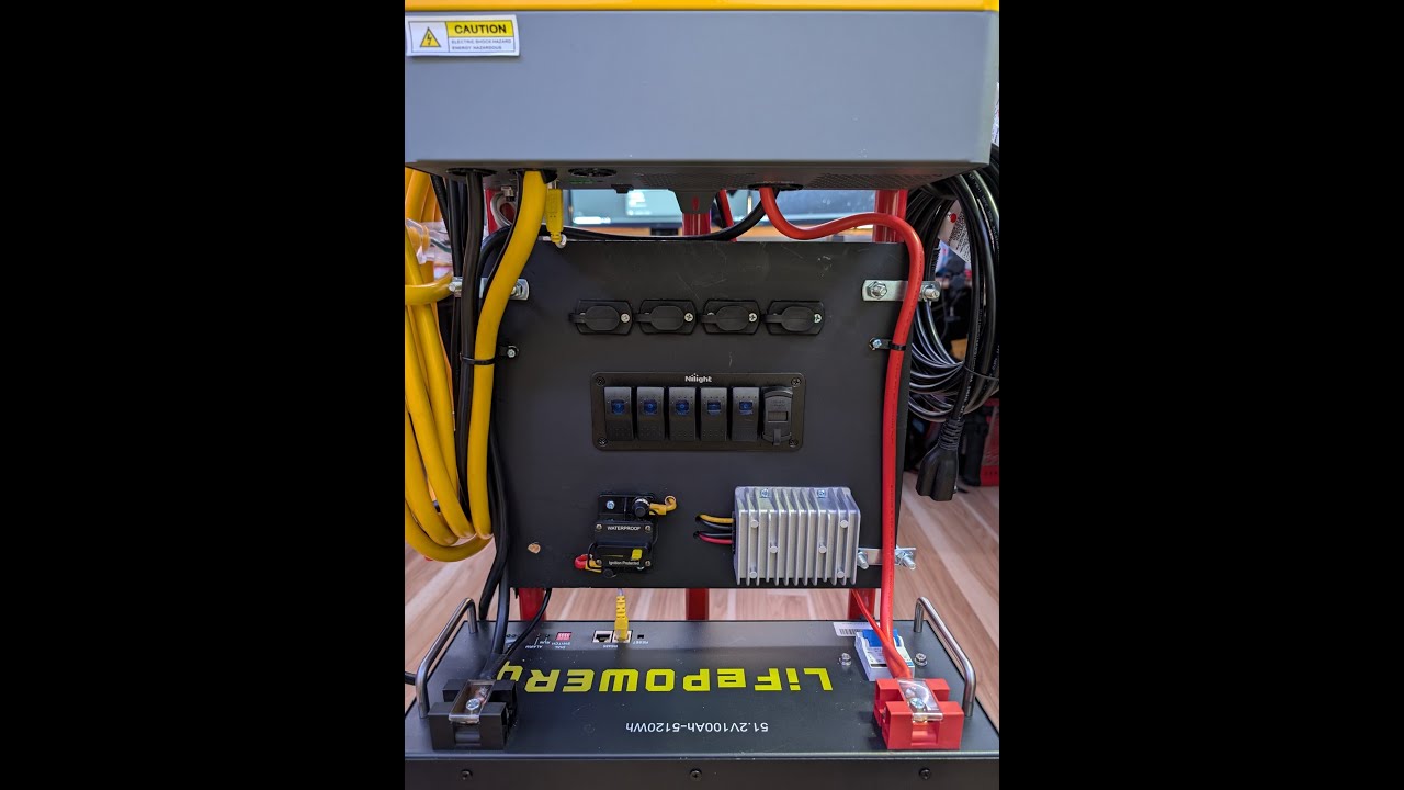 Another Portable 3000 Watt 48v DIY portable solar generator handtruck ...