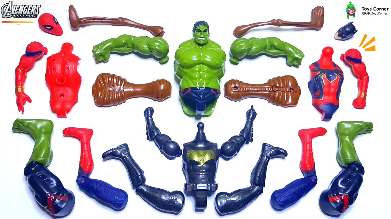 Marvel Legends Action Figure / Spider-man, Hulk, Siren Head eyeball and ...