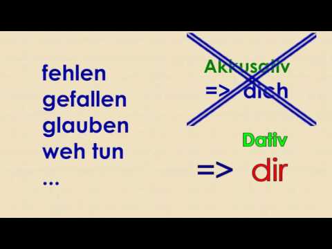 Deutsch lernen Grammatik 14 mir dir ihm Dativ YouTube - YouTube