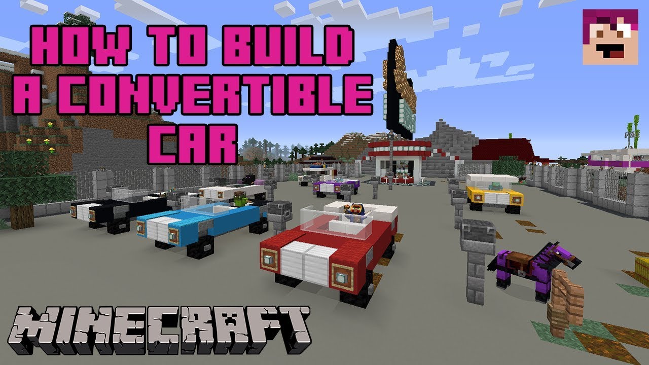 How To Build A Cadillac Eldorado Convertible Car │Minecraft Survival ...