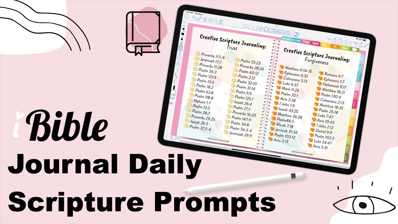 Daily Scripture Prompts | Faith Journal | Bible Journal Course ...