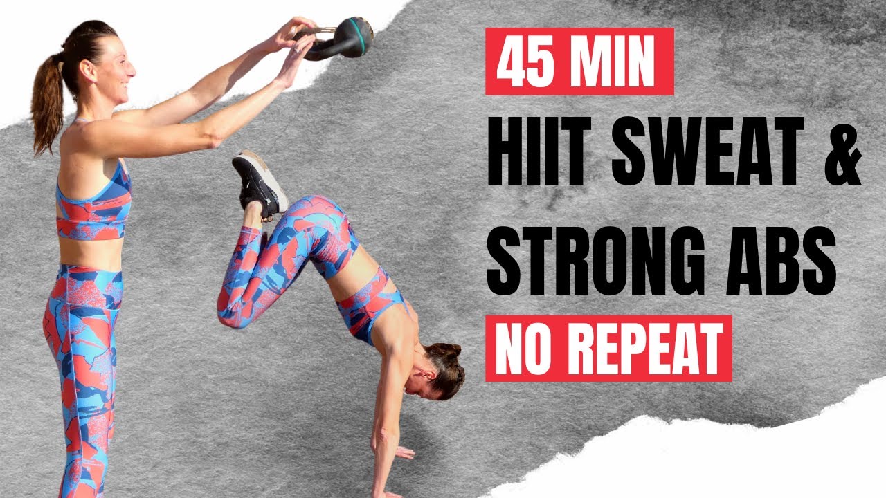 HIIT sweat & ABS on fire - (brûle graisse & ventre plat intense) by livia - YouTube