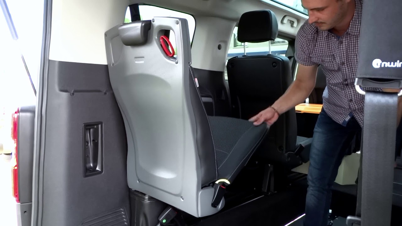 Utilisation des sièges rabattables - YouTube