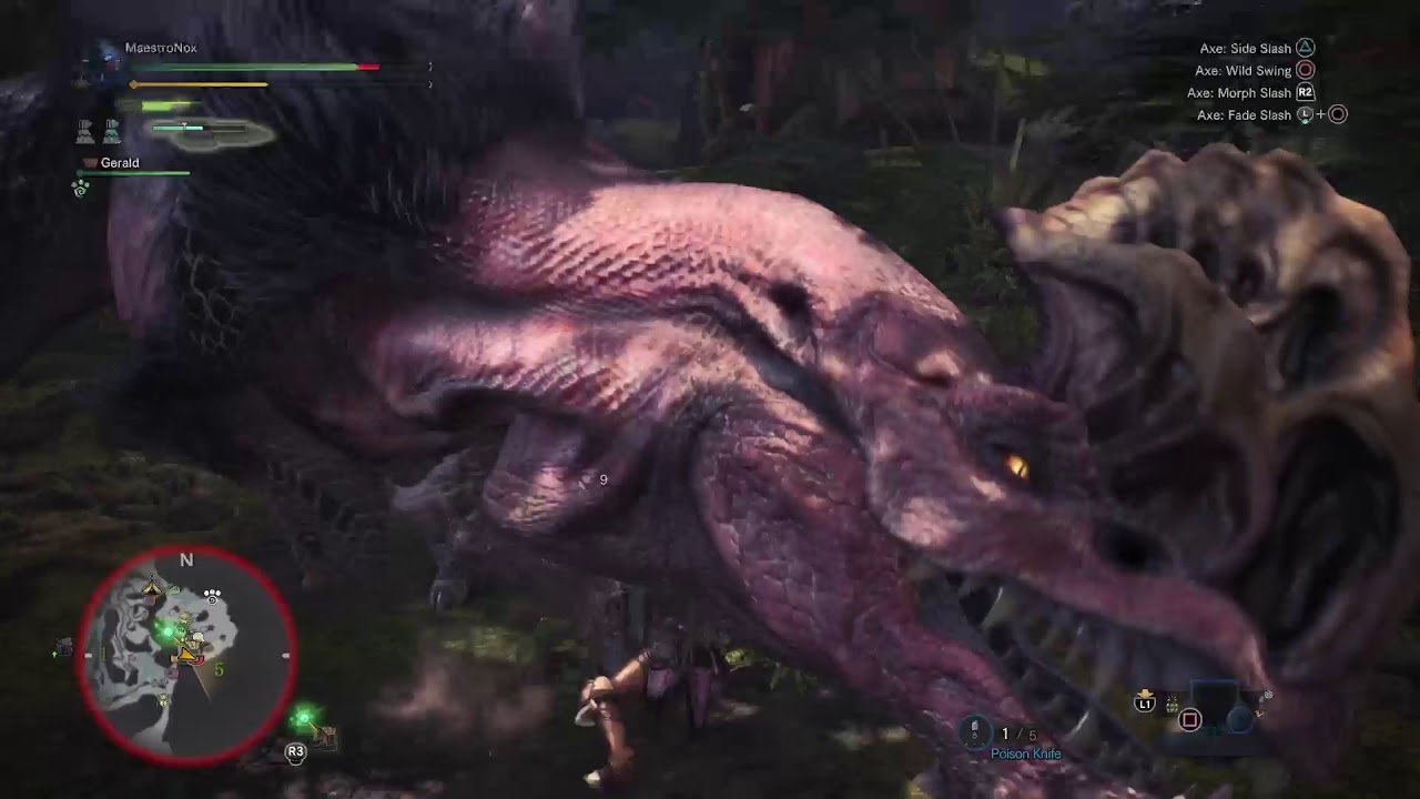 MHW Beta - Triple Monster Solo - Rathalos, Anjanath, Great Jagras ...