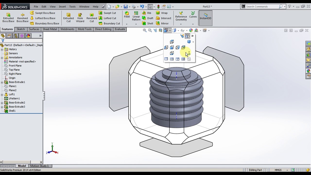 SOLIDWORKS Tutorial Manual Operated Aqua Water Pump Part 5 - YouTube
