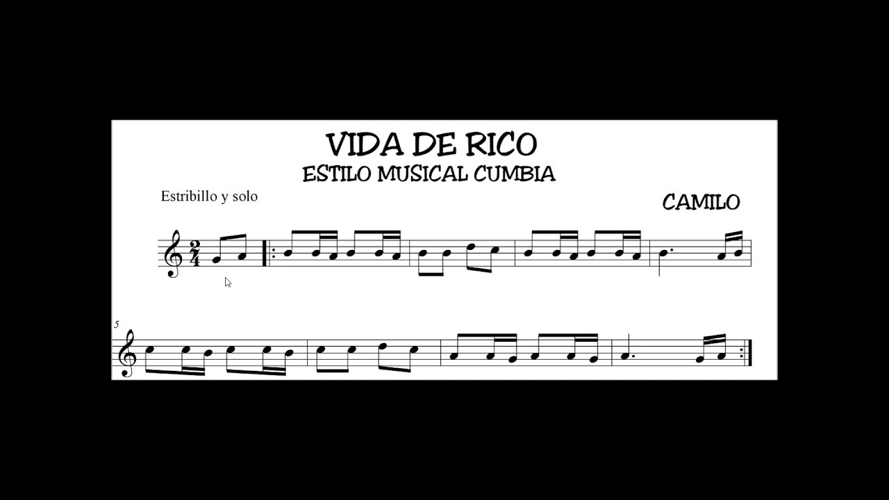 Vida de rico Interludio musical para flauta dulce - YouTube