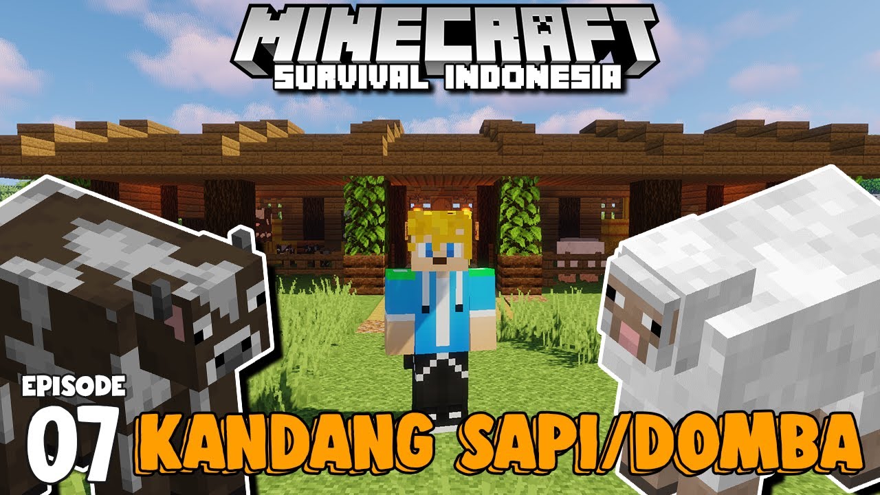 Kandang Sapi Dan Domba Yang Simple Dan Nyaman! - Minecraft Survival ...