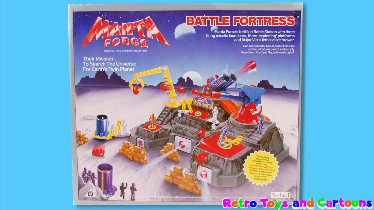 Manta Force Battle Fortress Bluebird Commercial Retro Toys and Cartoons ...