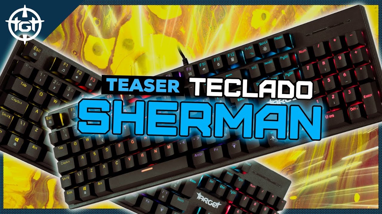 TEASER TECLADO MECANICO GAMER TGT SHERMAN V2, RAINBOW, ABNT2 - YouTube