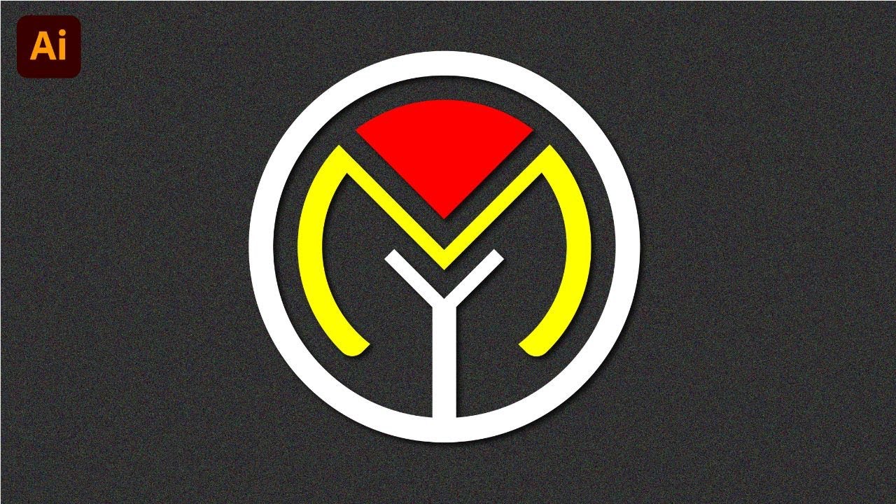 How to Design Logo in Adobe Illustrator | Letter MY Logo | Trending ...