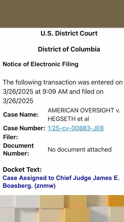 Judge Boasberg Assigned to Lawsuit Over Trump Officials’ Use of Signal App for Military Chat ...