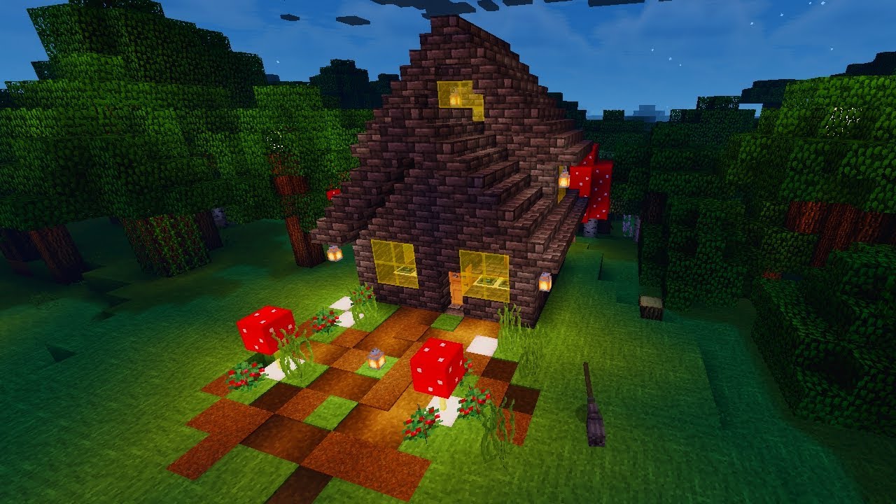 Minecraft | How To Build A Witch House [ Tutorial ] | Halloween Special ...