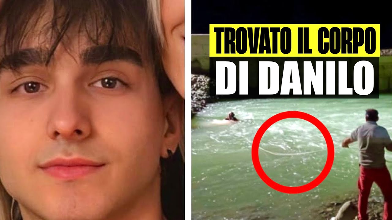 ULTIM'ORA TROVATO IL CORPO NEL FIUME DI DANILO: IL 19ENNE ERA DISPERSO DA IERI - YouTube