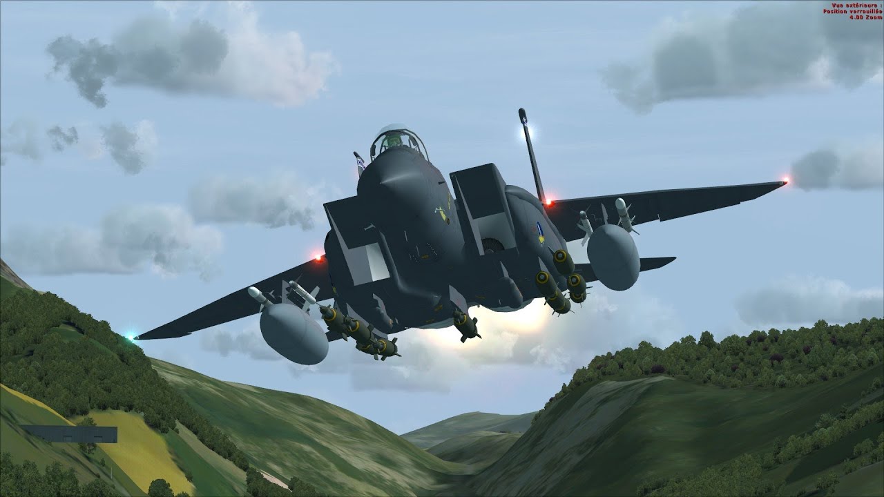 FSX F-15 at Mach Loop - YouTube