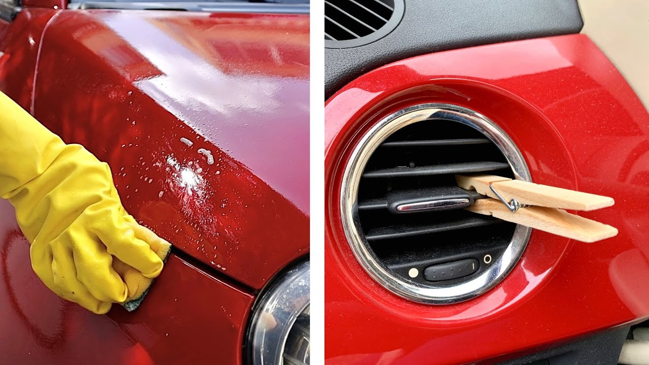13 GENIUS Car Cleaning Hacks You Need to Try - YouTube