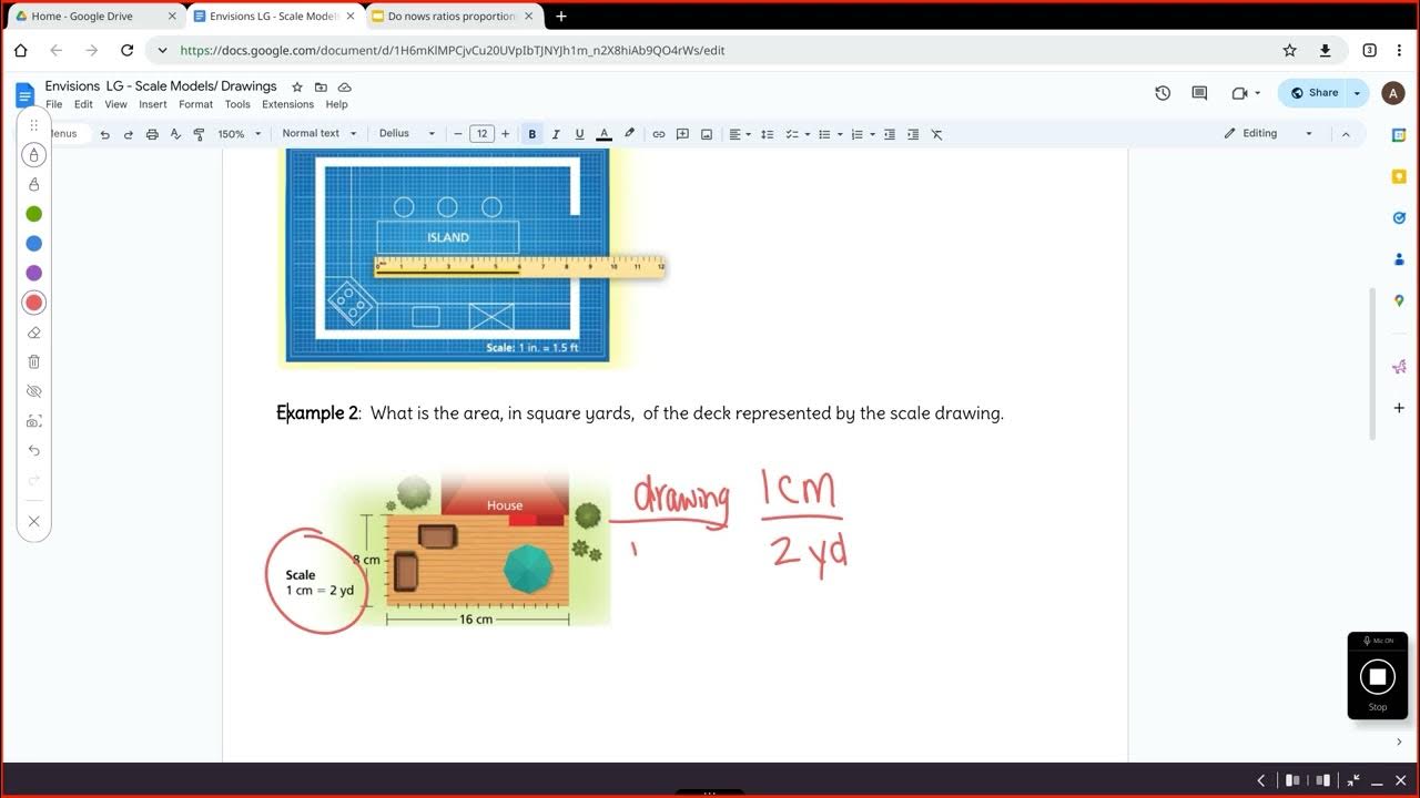 Use proportions to solve problems involving scale - YouTube