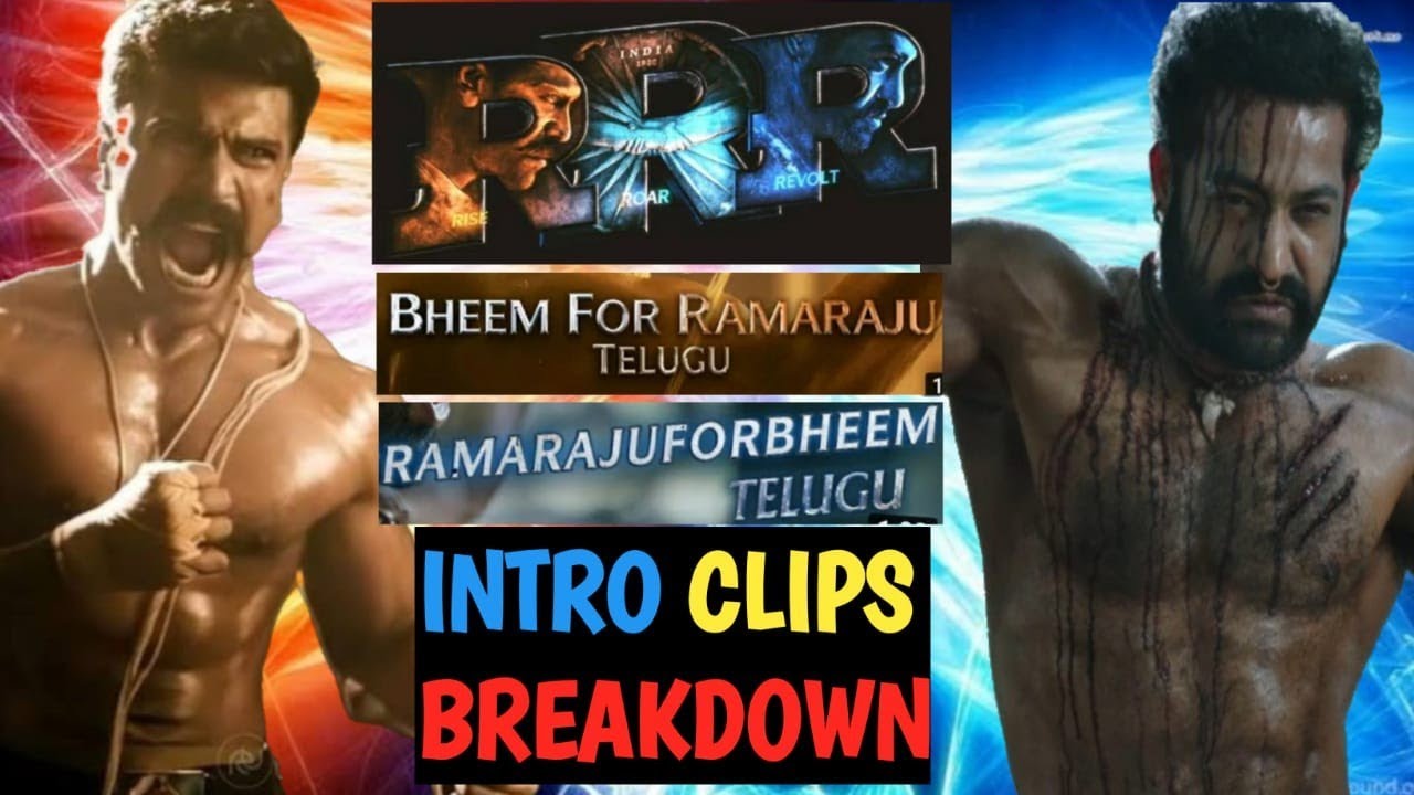 Ramaraju for Bheem | Bheem for Ramaraju | RRR INTRO Trailer CLIPS ...