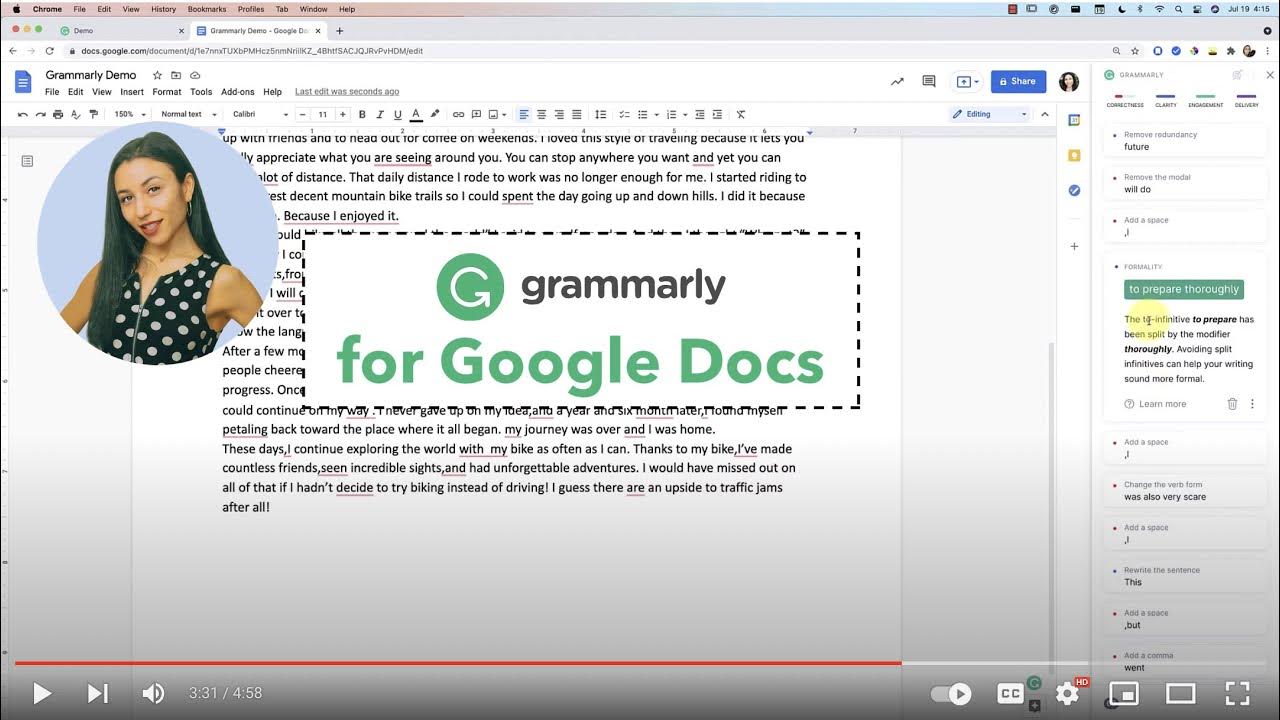 Grammarly for Google Docs, Updated 2021 - YouTube