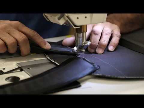 How we Sewed down Shoulder Straps on our Backpacks - YouTube
