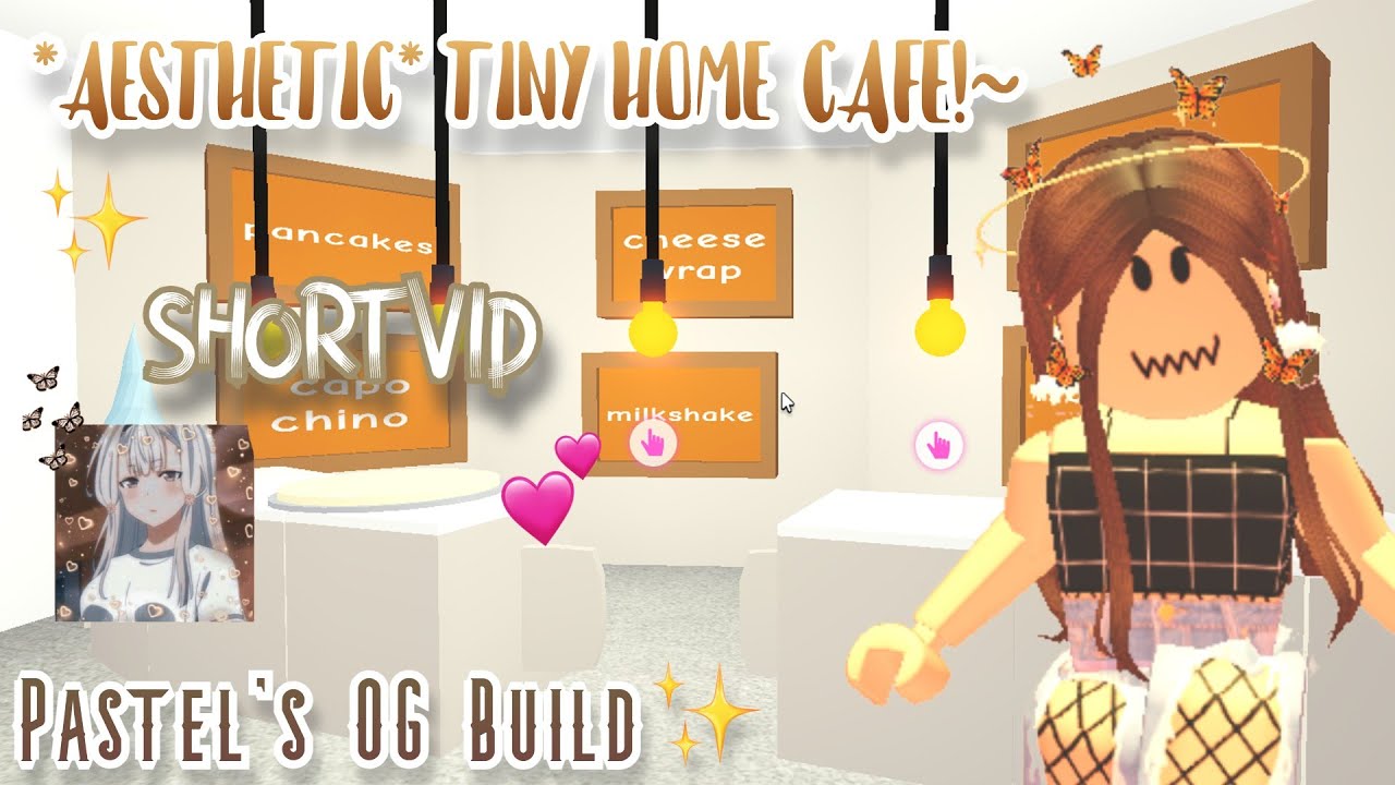 Touring my TINY HOME CAFE In adopt me! (Roblox) - YouTube