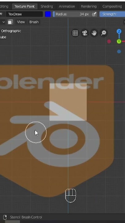blender beginner tutorial 14 Texture painting #3dart #blender3dmodelingtutorialbeginner - YouTube