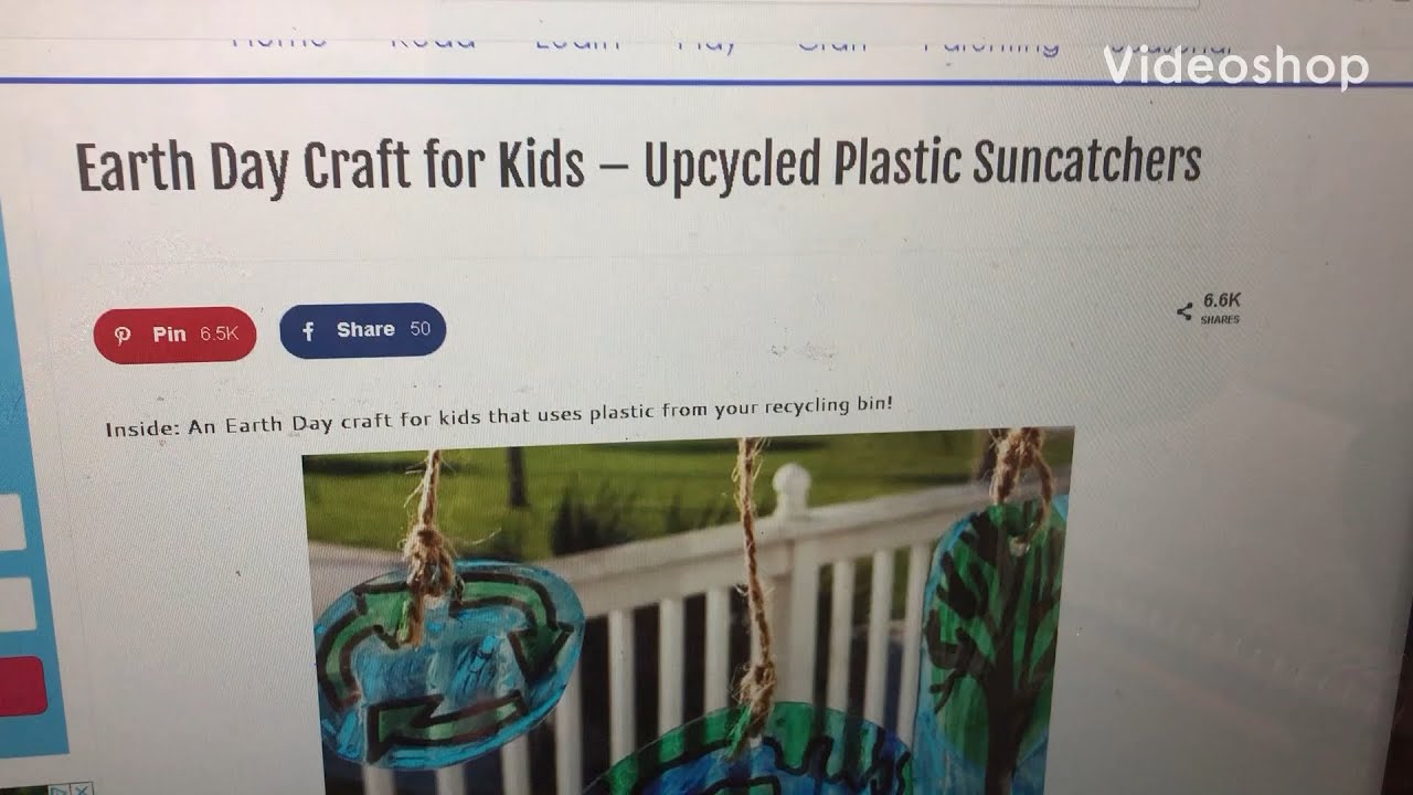 Earth Day Craft- Suncatcher - YouTube