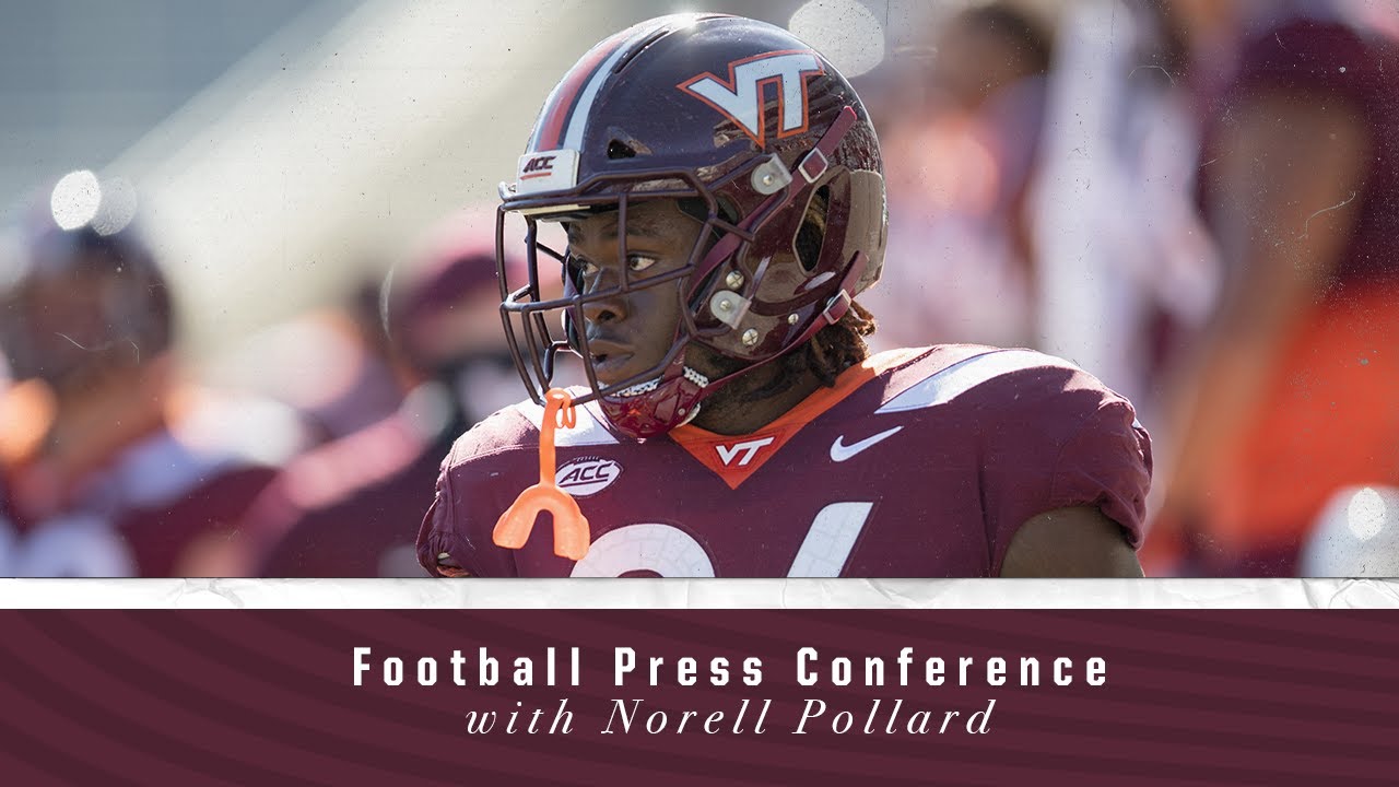 Virginia Tech Football Press Conference - Norell Pollard - YouTube