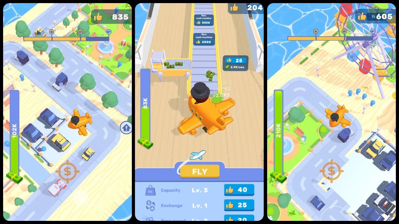 Cash Airplane Game (Gameplay Android) - YouTube