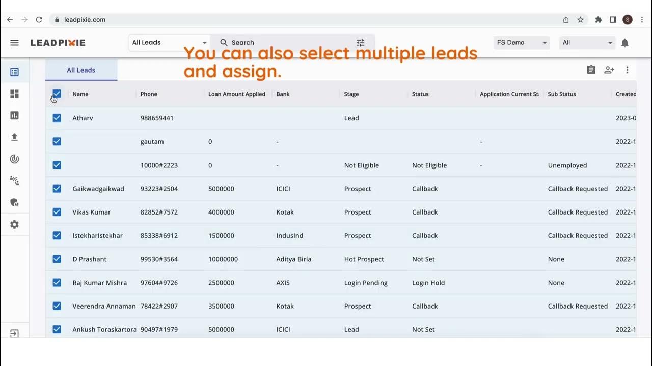LeadPixie (lead management system) - How to assign leads to users/callers - YouTube