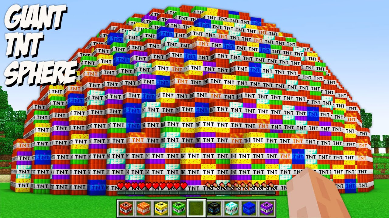 DON'T LIGHT This GIANT TNT SPHERE! MULTI TNT SPHERE in Minecraft! - YouTube