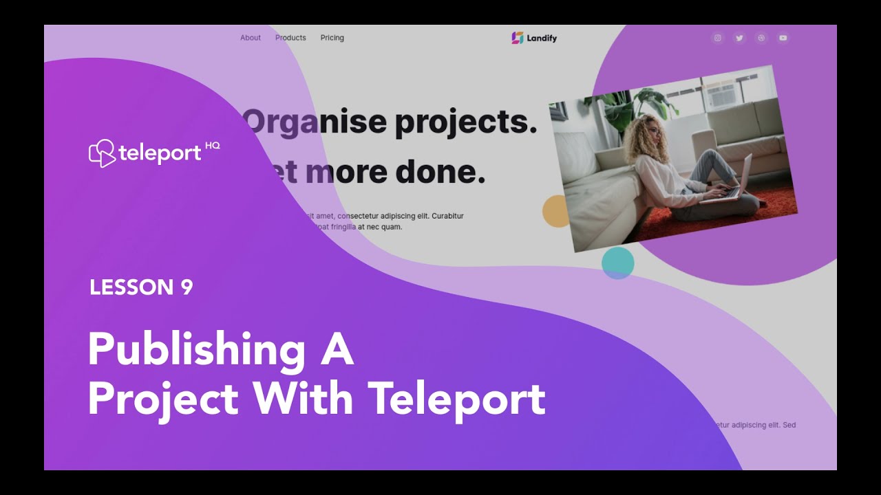 9. How to publish a project in Teleport - YouTube