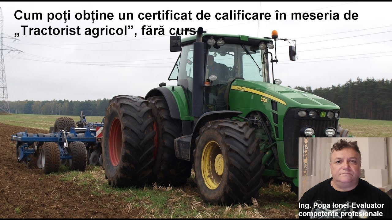 Tractorist agricol-cum să obții un certificat fără curs - YouTube