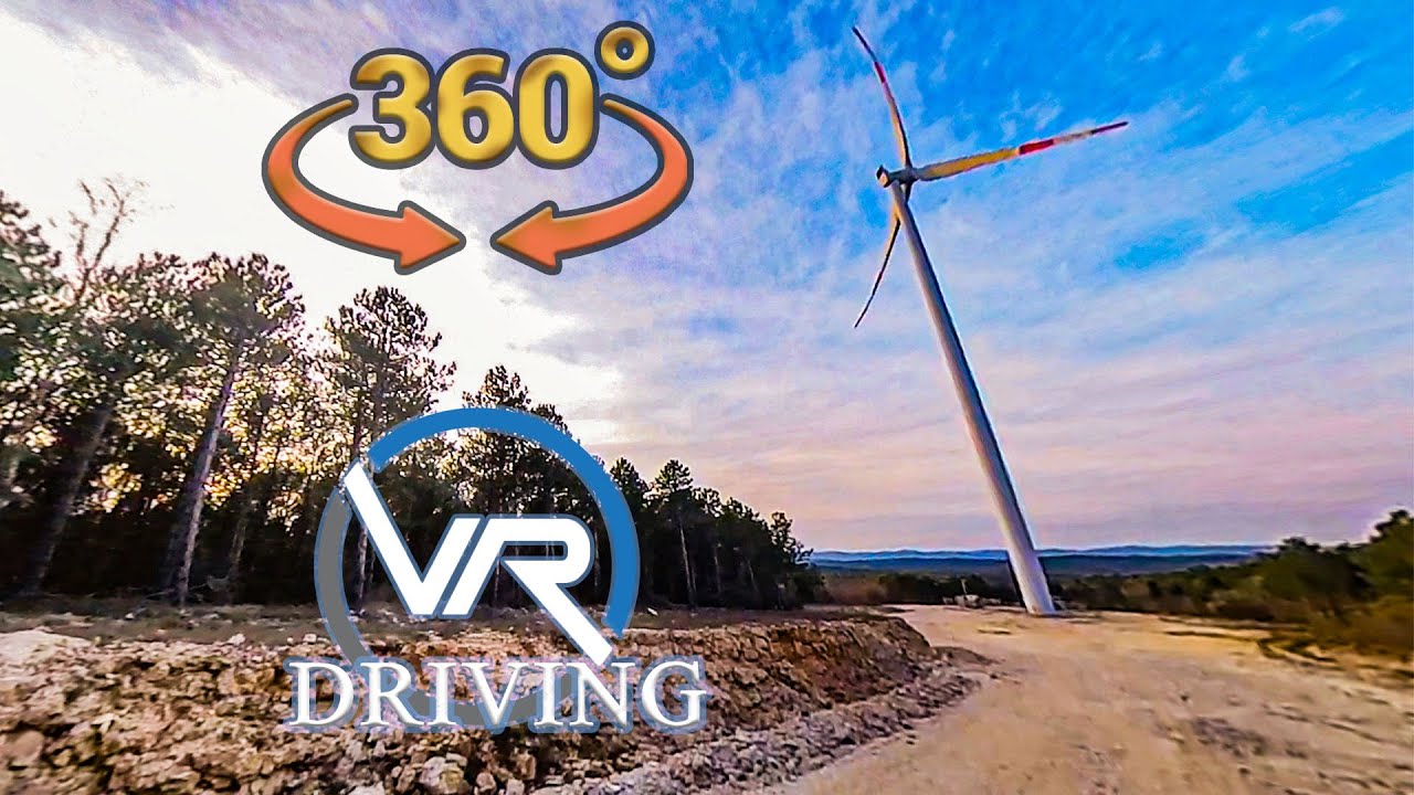 Wind Turbine - Car Driving I 360 Video - YouTube